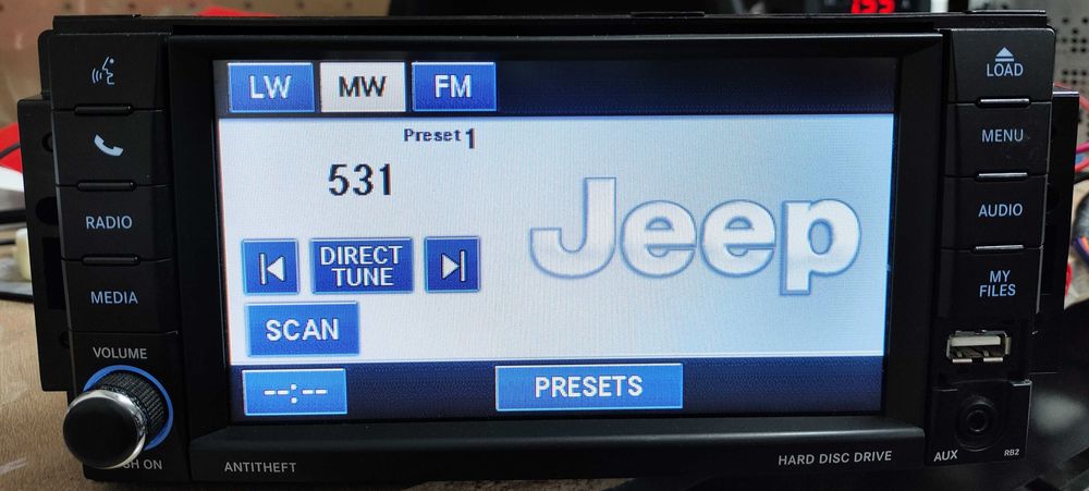 Оригинално радио за JEEP Dodge Chrysler MYGIG RB2 P05091181AC LOW CAN ...