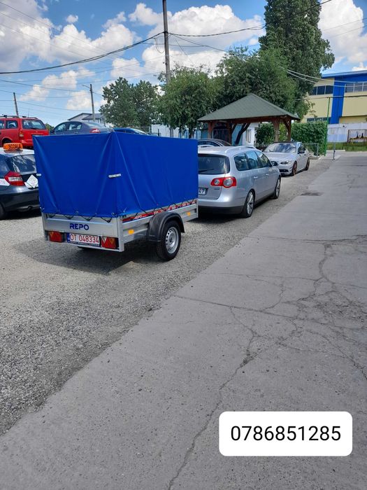 Remorca auto 750 cu prelata mono ax,Noua ,Rar Inclus Targoviste • OLX.ro