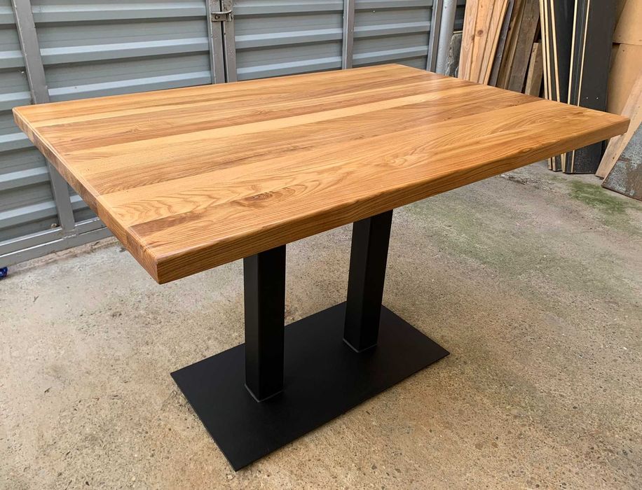 Masa/Mese - HoReCa - Lemn Masiv - Industrial - Picior Metalic Bucuresti ...