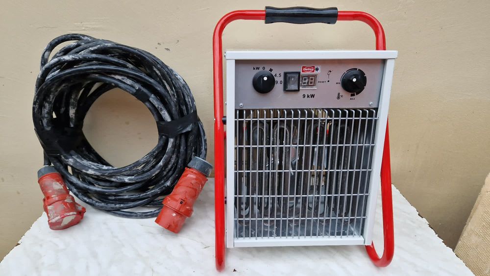 Termoventilator Helios STH9T cu temporizator 3 faze , 400V , 9kW ...