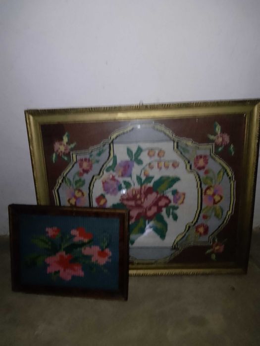 Tablouri cusute manual și carpete țesute la raboi Boldu • OLX.ro