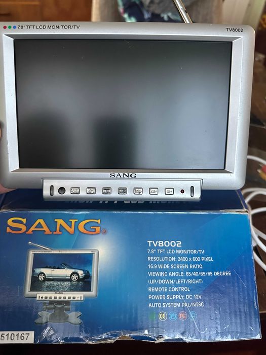 Портативен телевизор за кола SANG 7.8 и DVB T X-tremer гр. Панагюрище • OLX.bg