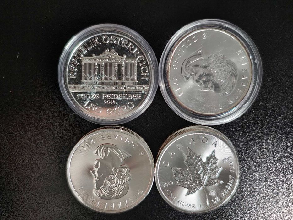 Monede argint 1OZ(o uncie - 31,1g), puritate 99.99 Bucuresti Sectorul 4 ...