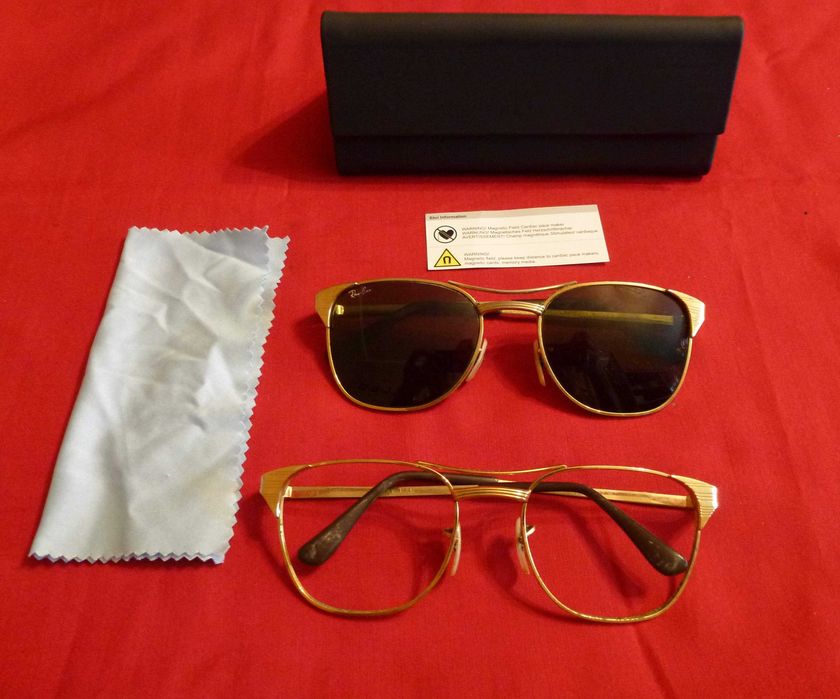 Рядък модел Ray Ban Wayfarer Signet слънчеви очила + 2-ри рамки гр ...