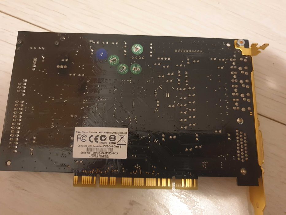 Placa de sunet Creative Sound Blaster X-Fi SB0460 7.1 PCI GOLD Pitesti ...