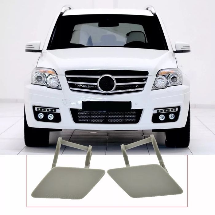 Mercedes x204 glk глк капаче броня пръскалка фар капачка бленда панел ...