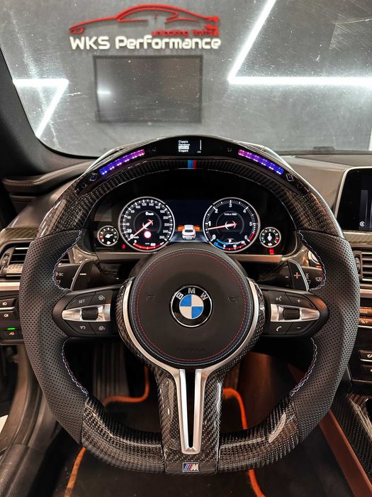 Volan M BMW CARBON / LED / Vibratii / Incalzire / DISTRONIC! SERIA F/E ...