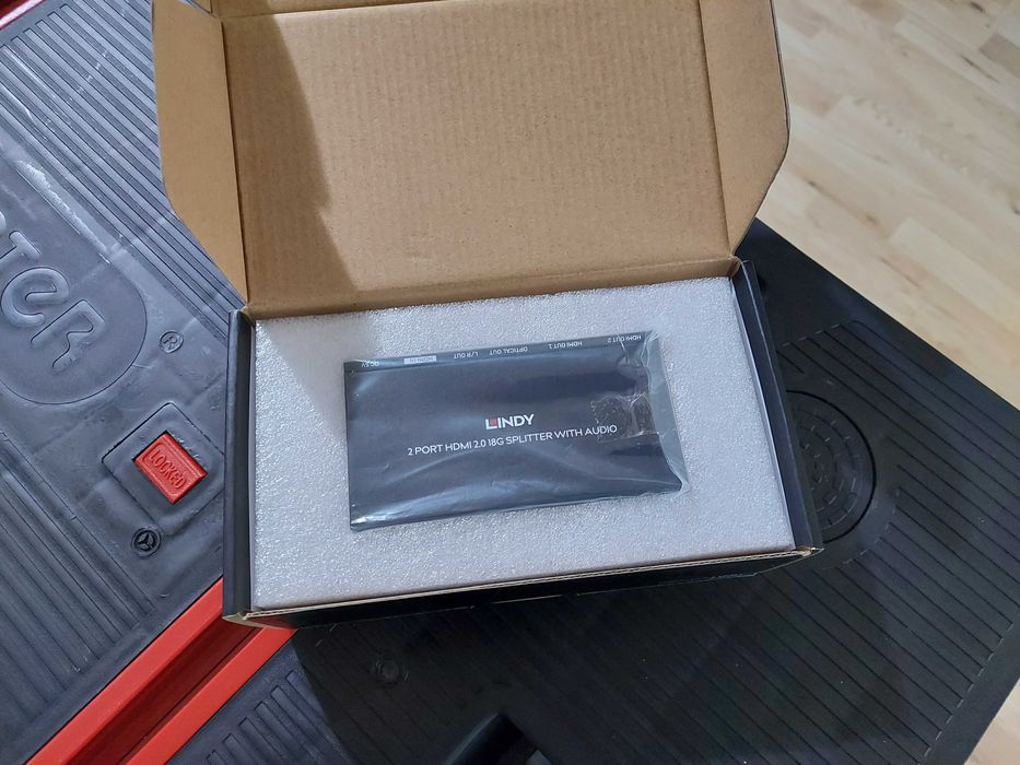 Multiplicator / Splitter HDMI 4K 60Hz 2 porturi cu audio, LINDY L38230 ...