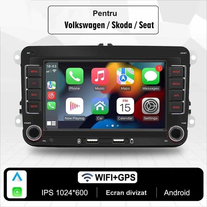 Navigatie Android de 7" pentru VW Golf 5 6 Polo Passat Skoda Jetta Cluj ...