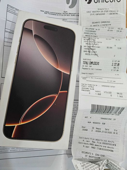 IPhone 16 pro max. 1 Tb, nou la cutie. Iasi • OLX.ro