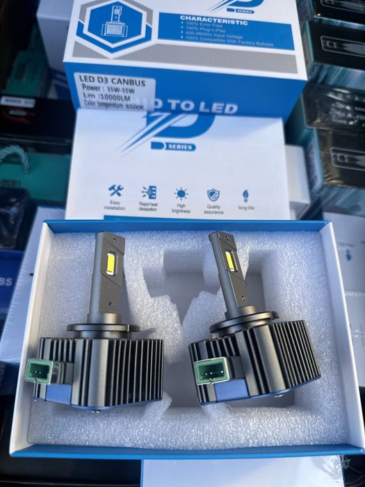 Becuri led D1S D2S D3S canbus fara eroare de bec ars Rosu • OLX.ro
