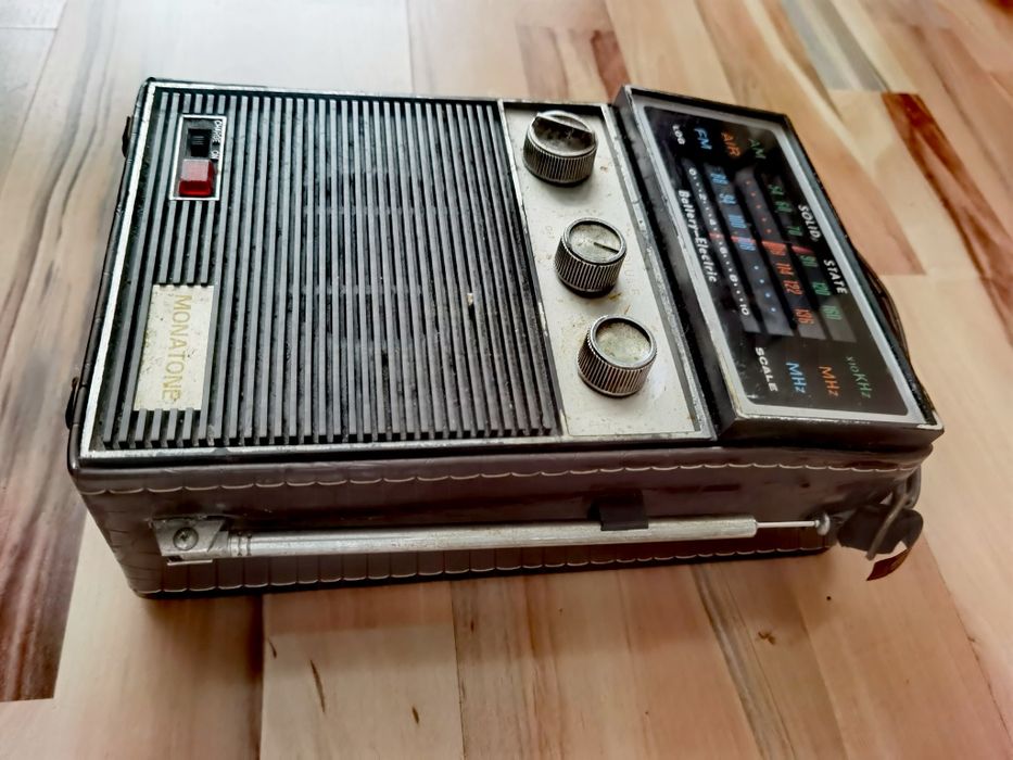 Radio portabil vechi Monatone Solid State retro vintage de colecție ...