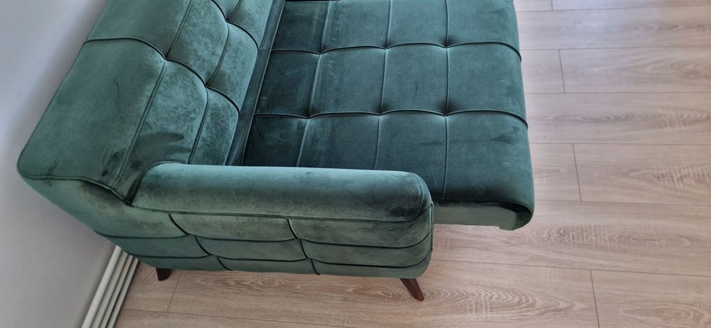 Canapea semi extensibila catifea Alfemo Berry Bucuresti Sectorul 5 • OLX.ro