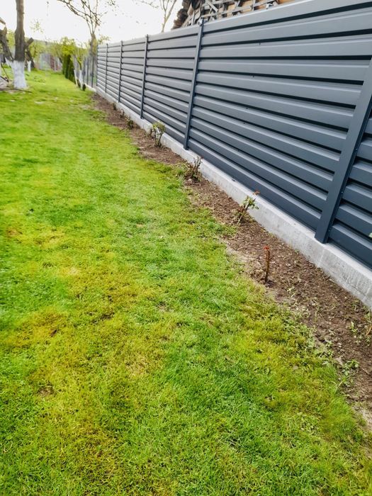 Gard din tabla cutata Viking, model T35 fatada, vopsita electrostatic ...