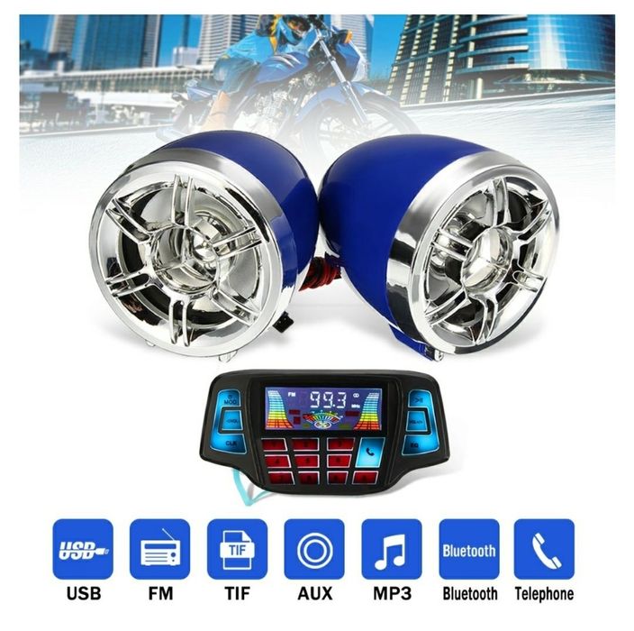 Sistem audio moto scuter ATV bluetooth MP3 radio Brasov • OLX.ro