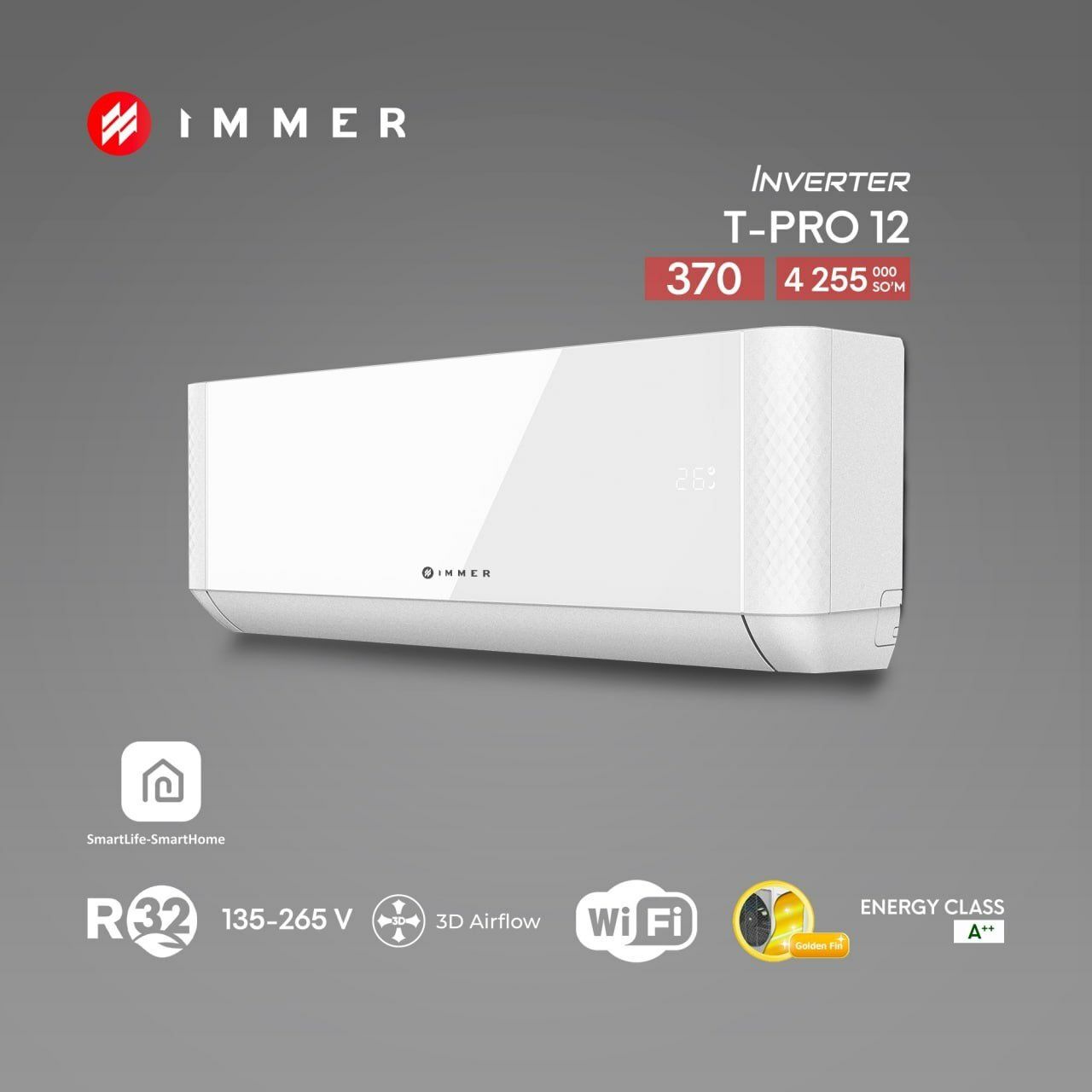 Кондиционер IMMER Night Fury INVERTER 12: 344 у.е. - Климатическое ...