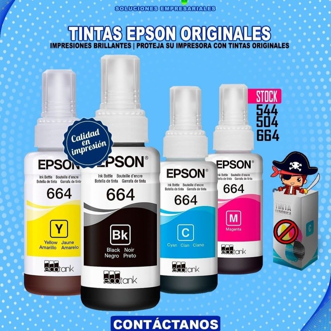 Оригинал! (4шт) Чернила и краска Epson 664 для Принтера: 75 у.е ...