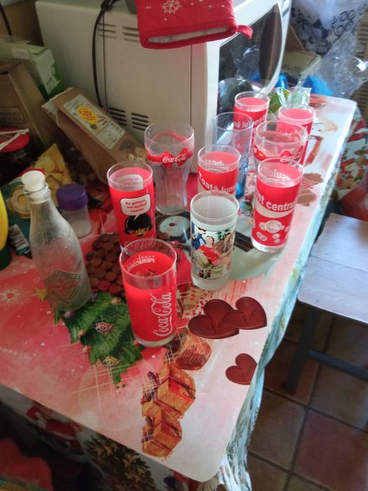 Vand pahare sticla inscriptionate coca cola, diverse obiecte, Ploiesti ...
