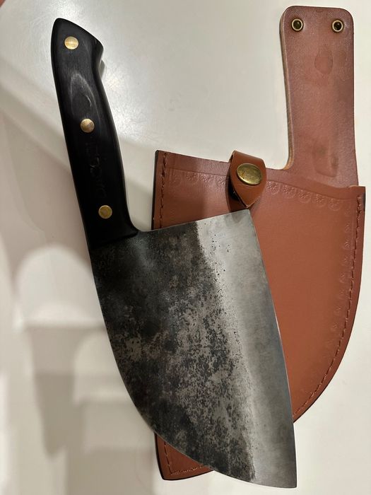 Cutit Dacobi - Cuțit forjat pentru gătit în natură, 18cm-teaca inclusa ...