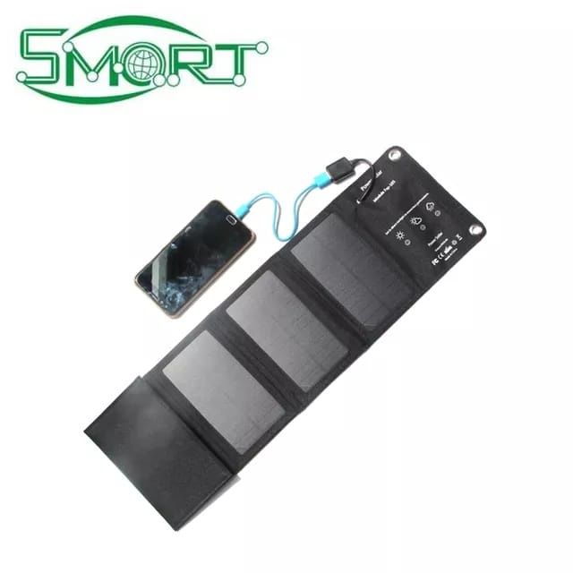 Panou solar mini portabil, Camping si pescuit, 10W, 65x17x3 cm, Negru ...