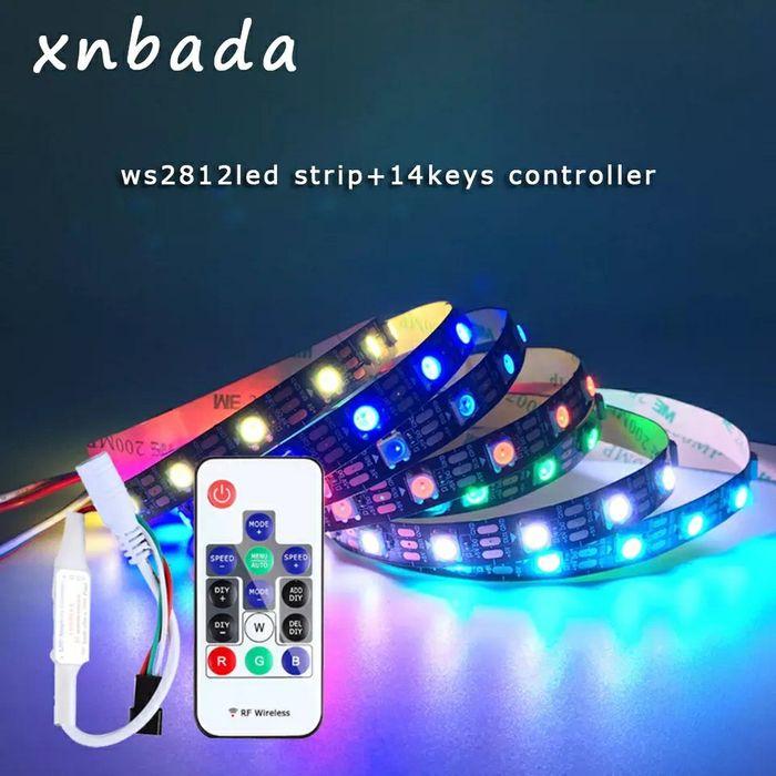 Адресная светодиодная лента 5 вольт .RGB.ноутбук монитор Ардуино mini ...