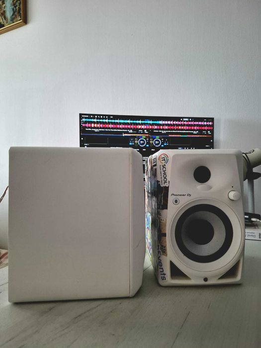 Boxe Studio Bluetooth Pioneer DJ DM-40-BT-WHITE active Bucuresti ...