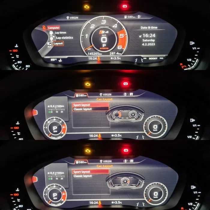 Activare afisaj sport layout RS Virtual Cockpit Audi TT A3 A4 A5 Q5 Q7 Sibiu • OLX.ro