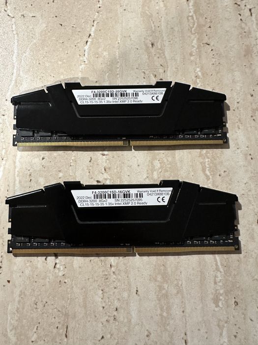 G.Skill Ripjaws V 3200 Mhz DDR4 Dual Channel Kit 2X8 Gb CL15 1,35V ...