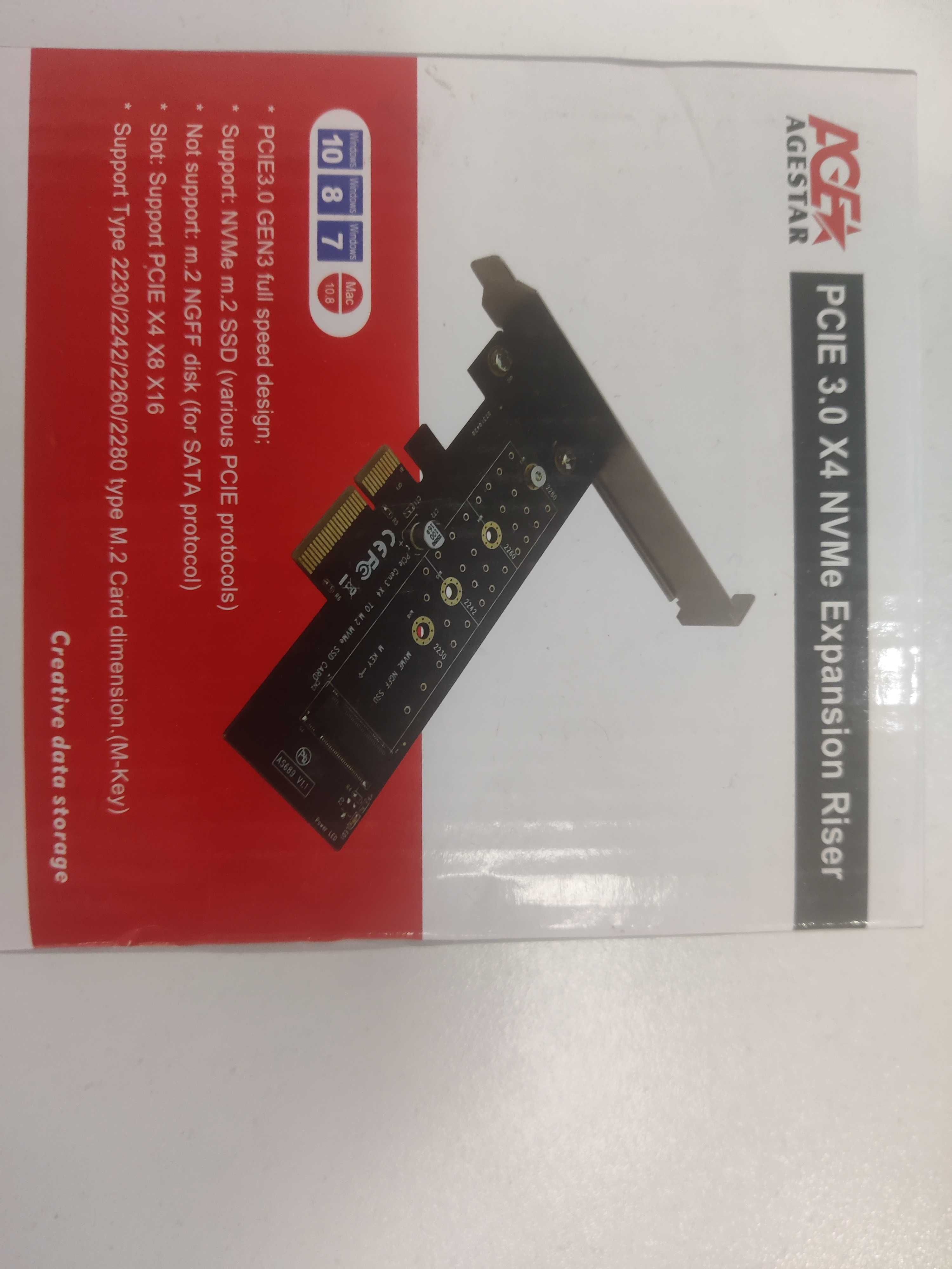 Адаптер (переходник) PCI-E для NVME m.2.: 3 000 тг. - Комплектующие и ...