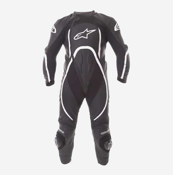 Цял екип Alpinestars Orbiter Leather Suit - Black / White гр. Пловдив ...