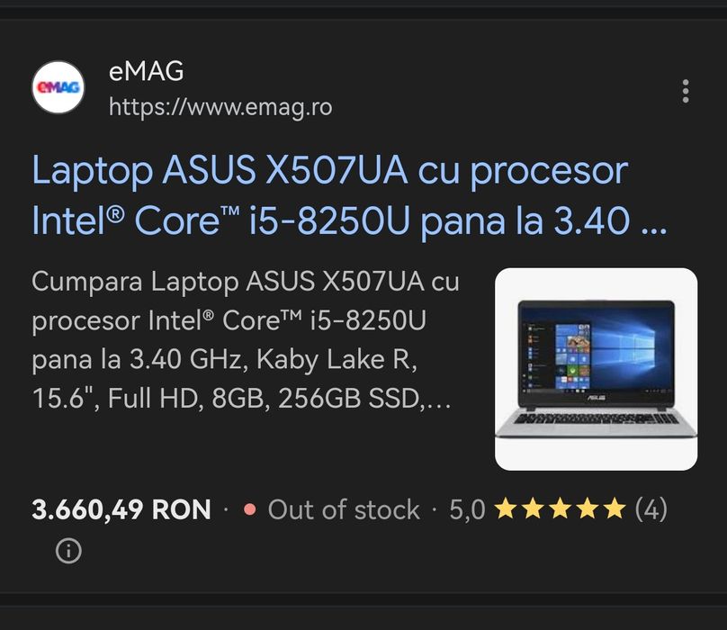 Asus VivoBook 15 X507UAR i5 8th - aproape nou Ploiesti • OLX.ro