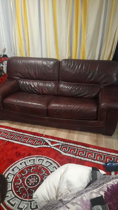 Canapea de Pele forte bună nu are niciun defect cu verificare Dodeni ...