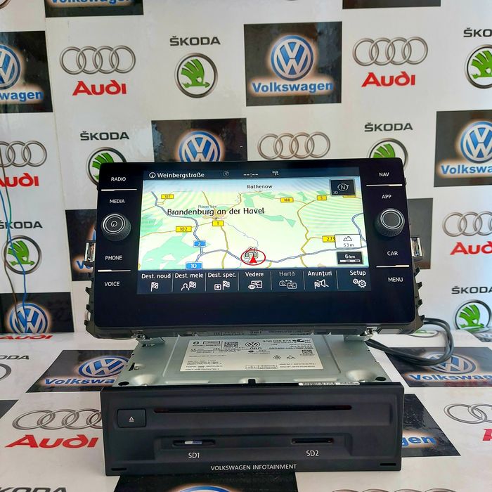Navigatie Originala MIB 2 DISCOVER media vw passat b8 golf 7 tiguan ...
