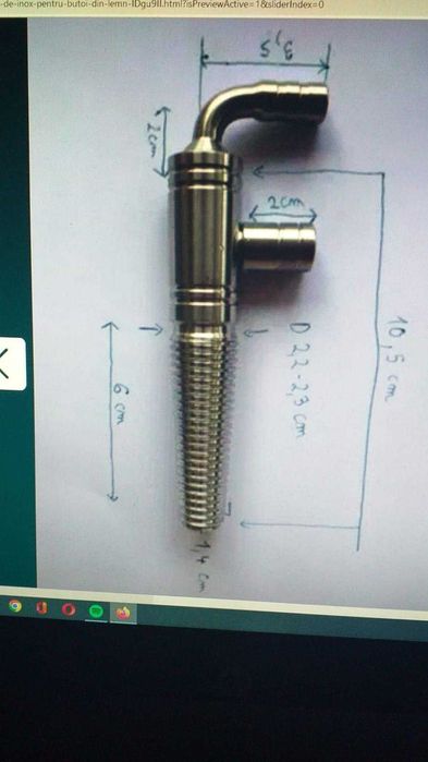 Canea inox profesionala- robinet pentru butoi diferite marimi Galati ...