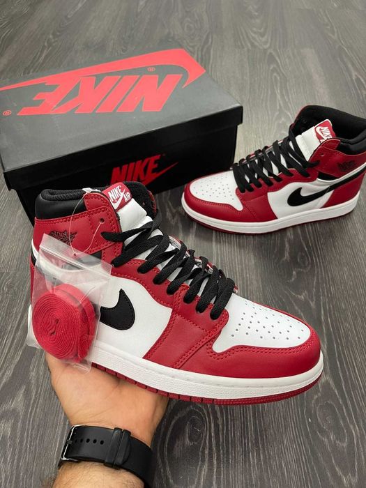 Adidasi/Sneakersi Jordan 1 Chicago red Produs nou calitate luxury ...