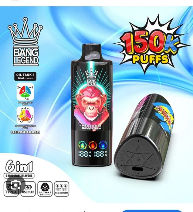 Bang Legend 150k Puffs 6 in 1 Reîncărcabil Bucuresti Sectorul 4 • OLX.ro