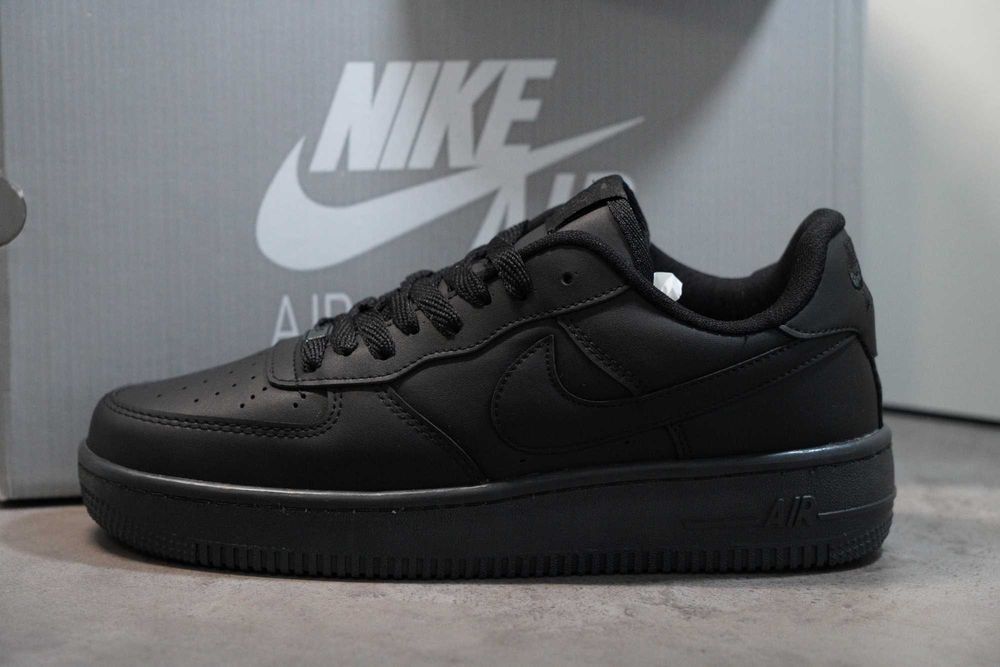 Adidasi NIKE low AIR FORCE 1 Black FRESH, Produs Nou-Full Box, Premium ...