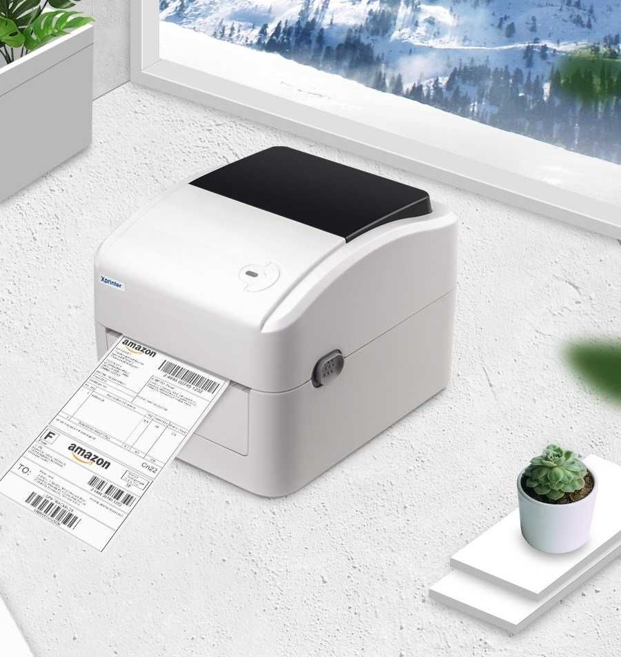 Етикетен Термо Принтер XP-420B Wi-Fi USB LAN QR Bar Code Econt Speedy ...
