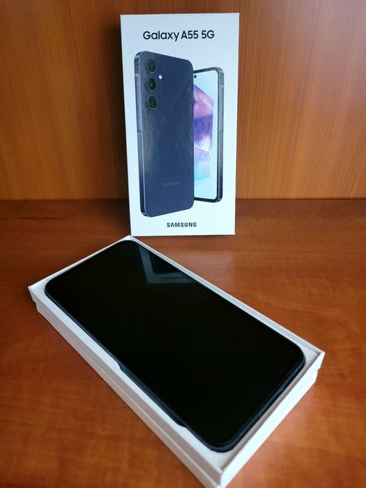 Telefon Samsung Galaxy A55, Dual SIM, 8GB, 128GB, 5G, Awesome Navy ...