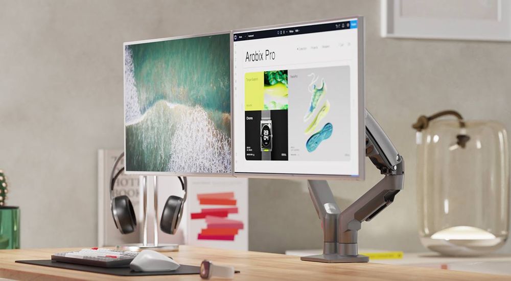 Kranshten настольный NB F160 для двух мониторов . Для телевизоры.: 58 у ...