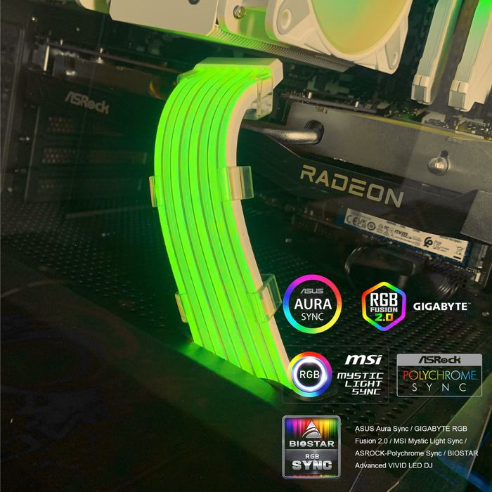 ARGB LED GPU лентов калъф за кабел за видеокарта гр. София 7-ми 11-ти ...