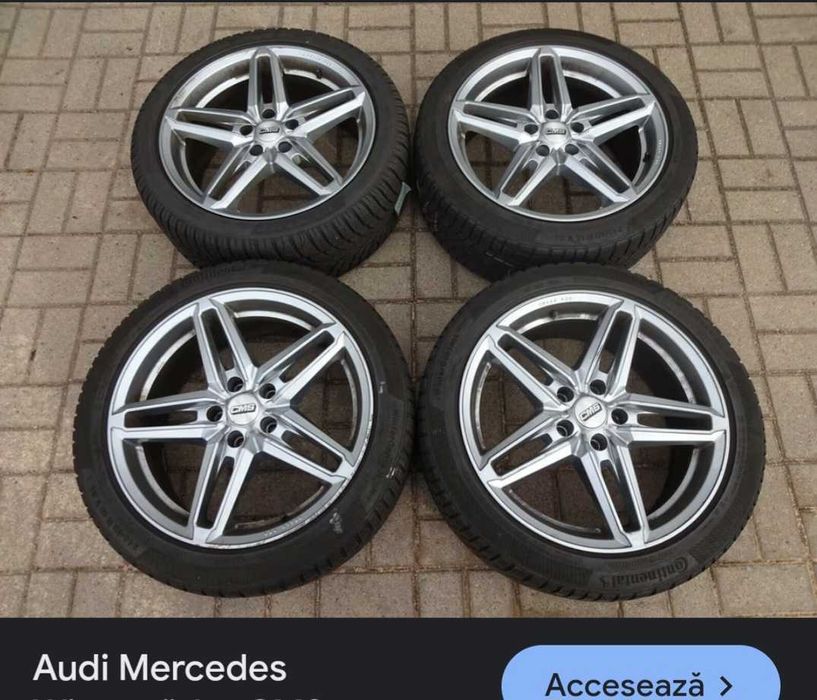 Jante 245 40 18 cu cauciucuri de iarna Continental Bacau • OLX.ro