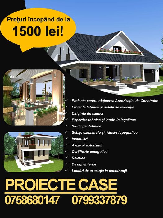 Proiectare case si blocuri Brasov • OLX.ro