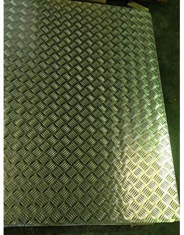 Tabla aluminiu striata Quintet 3x1000x2000mm placa aluminiu inox cupru ...