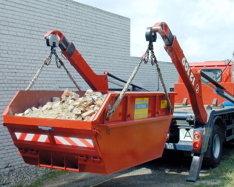 Container bena/ haba pentru evacuat moloz / deseuri / moluz / gunoi ...