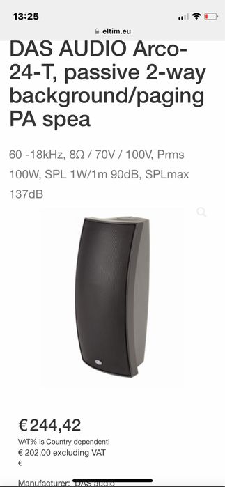 Колони DAS Audio Arco 24 ВК гр. София Младост 1 • OLX.bg