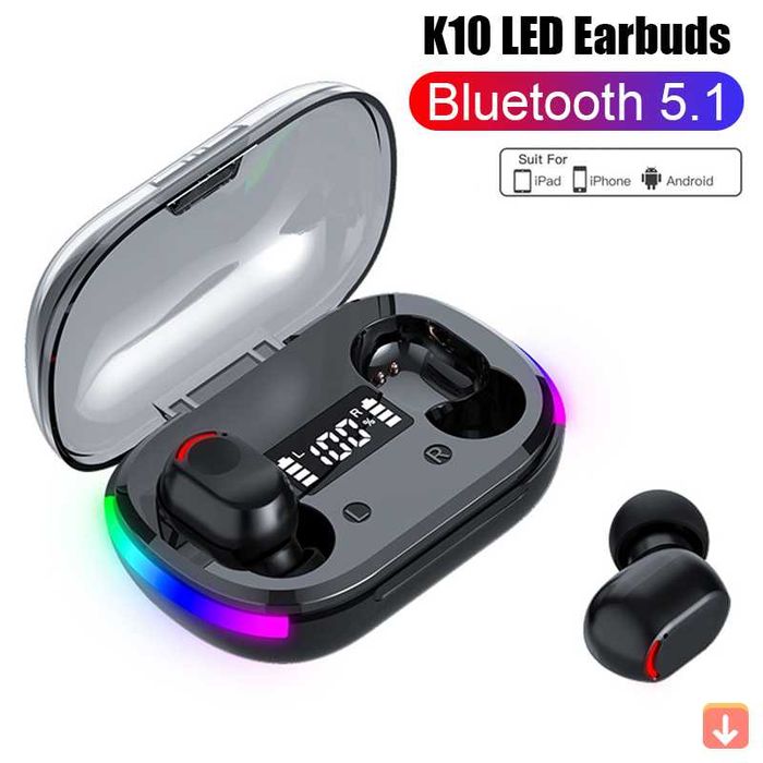 Xiaomi Căști Bluetooth TWS K10 cu afișaj LED RGB Timisoara • OLX.ro