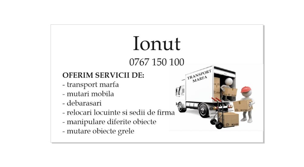 Mutari Mobila/Bagaje/Relocari/Transport marfa/Montaj mobila Bucuresti ...