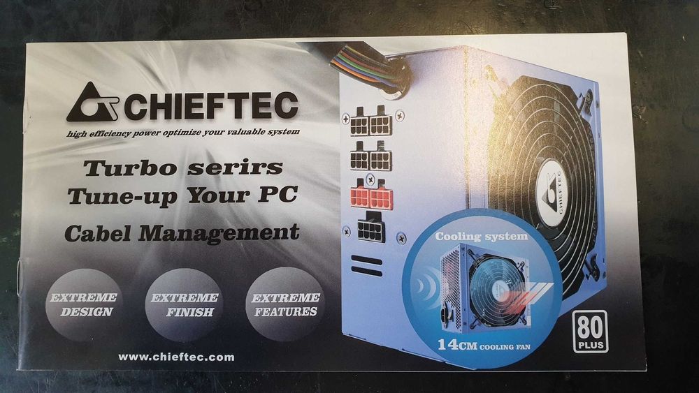 Компютърно захранване модулно- CHIEFTEC 700W COOLING FAN 14 CM.80PLUS ...