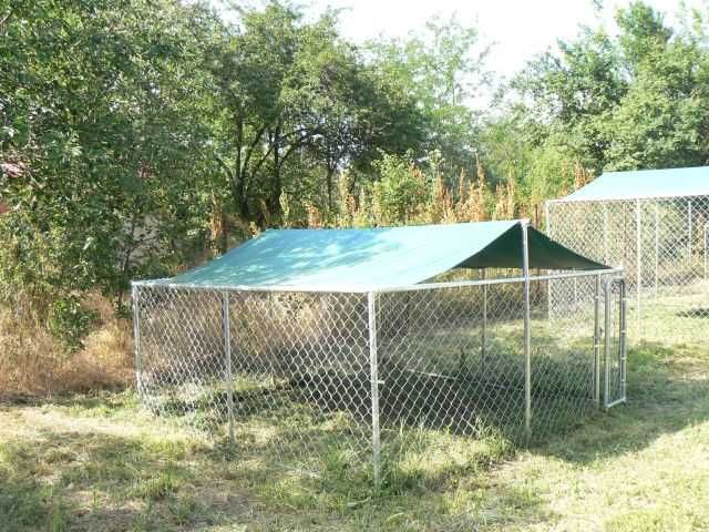 Țarc / Cusca / Padoc pentru câini, 3x3m, acoperiș PVC 500g/m² iv ...
